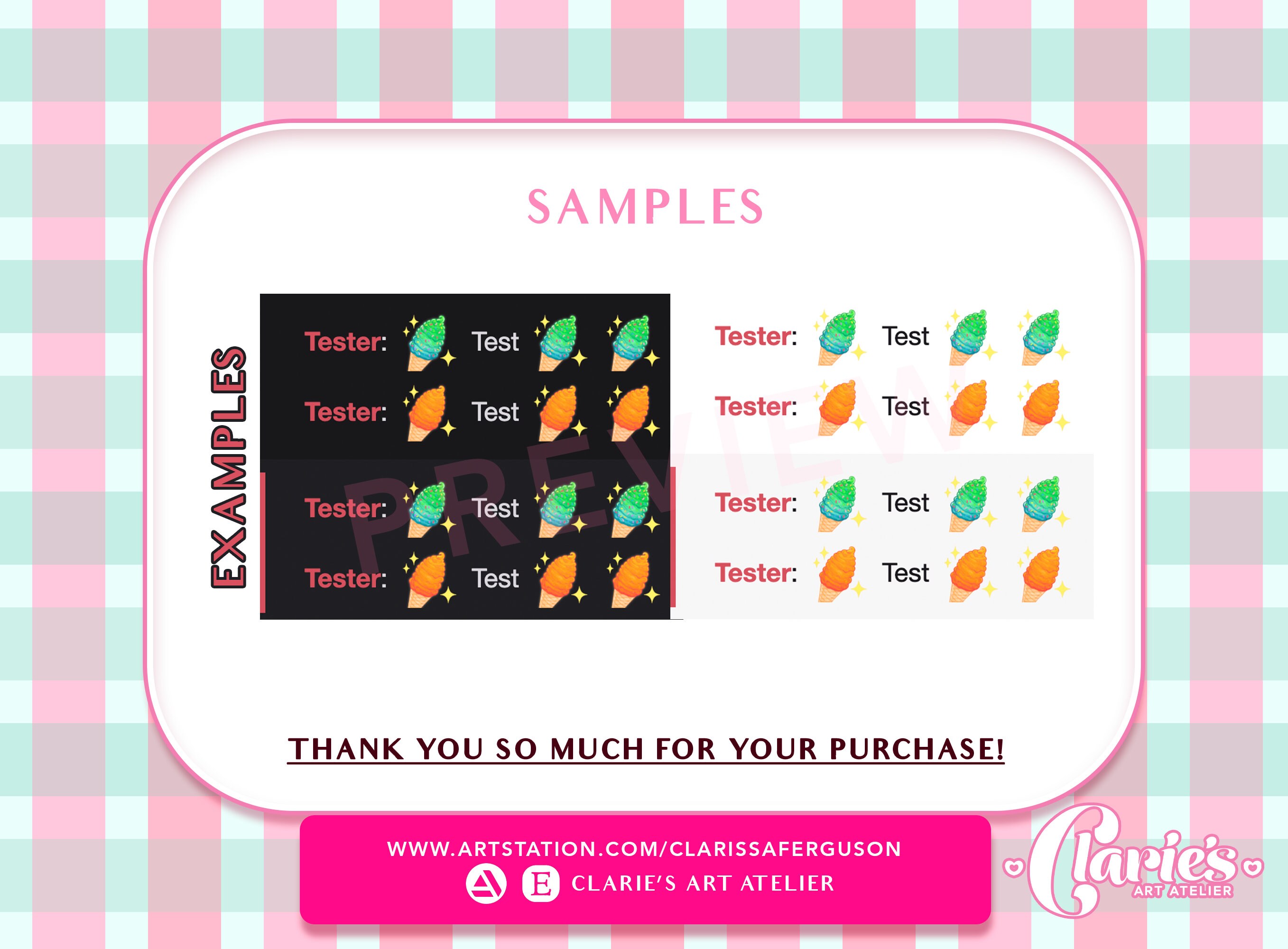 Ice-cream Cone Emotes Badges & Stickers Cute Emotes / Twitch Emotes ...