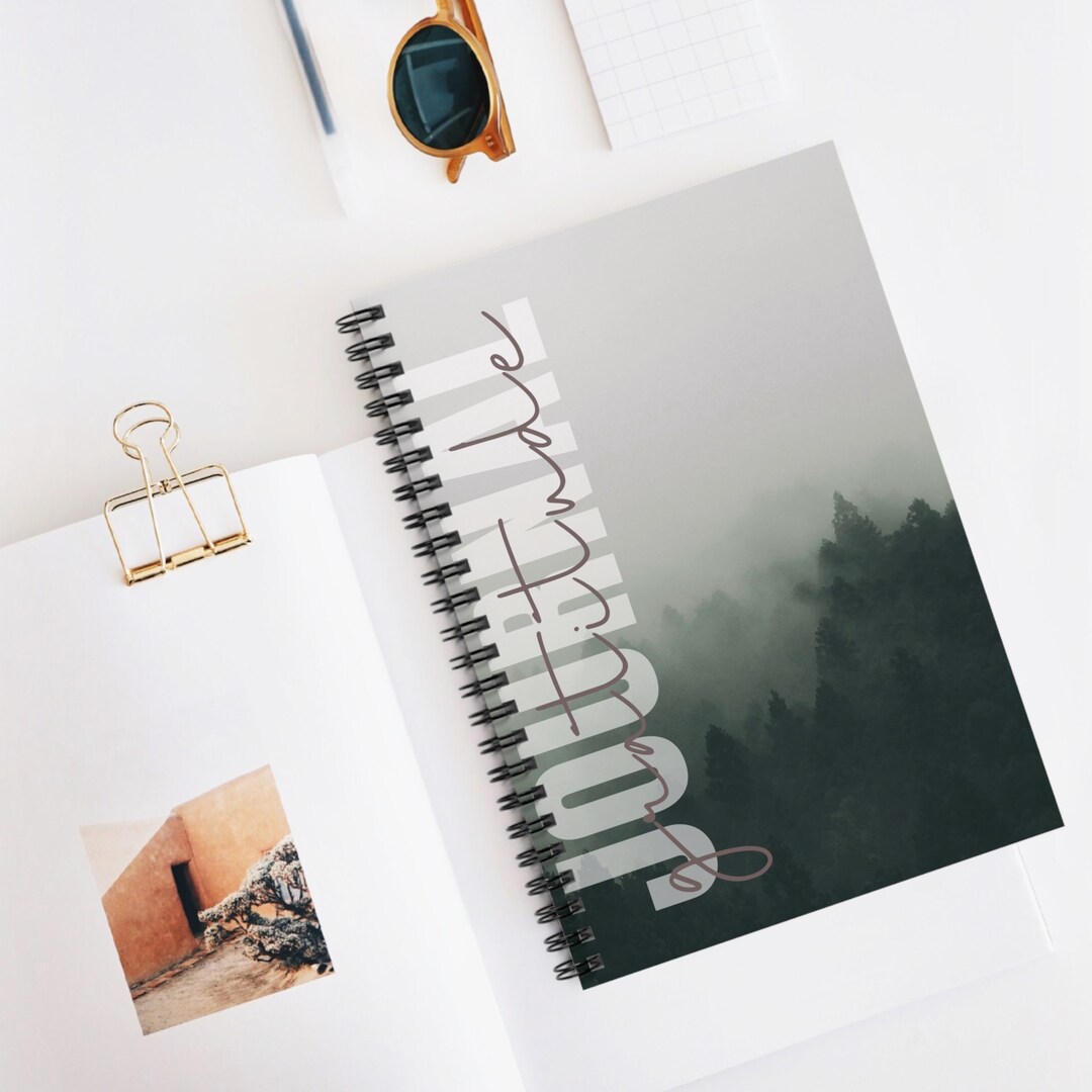 Spiral Notebook Gratitude Mountains Journal, Aesthetic Diary Journal ...