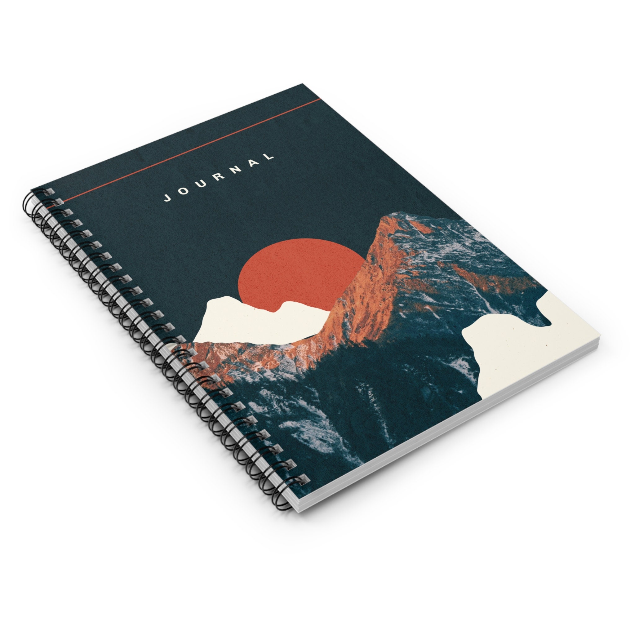 Spiral Notebook Collage Mountains Journal, Aesthetic Diary Journal ...