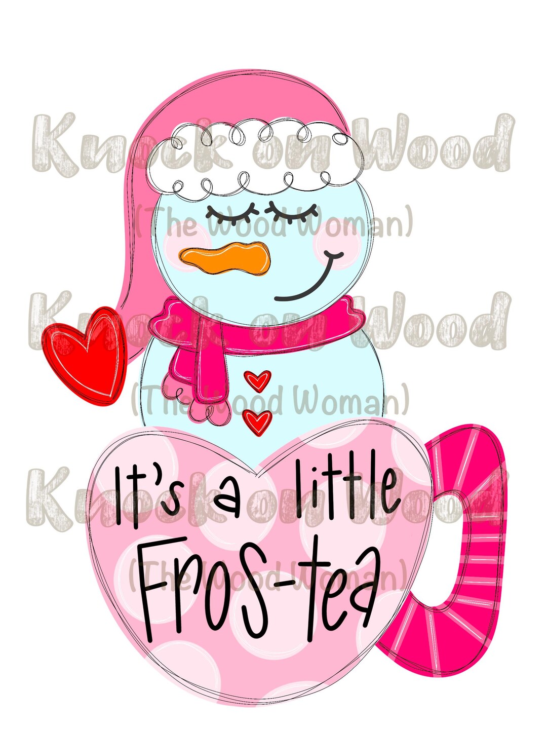 TEMPLATE & SVG: Fros-tea Door Hanger (digital Files ONLY) - Etsy