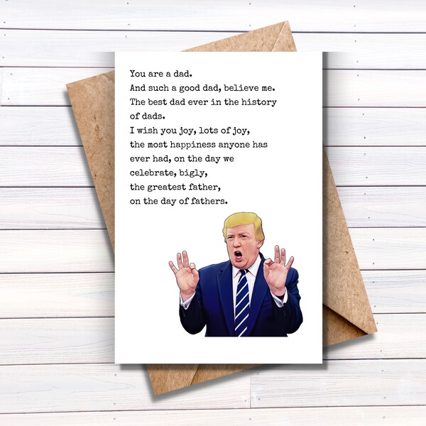Trump Greeting Card - Etsy