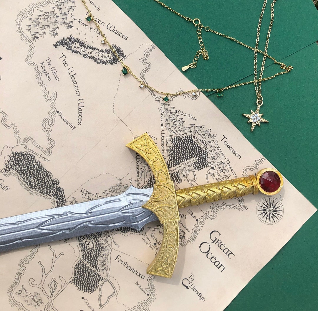 Goldryn Miniature Sword Dagger Throne of Glass TOG Aelin - Etsy Australia