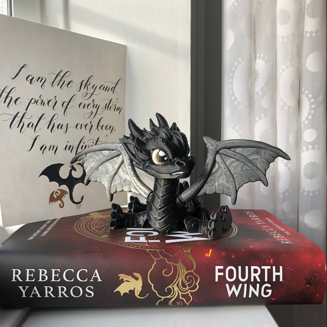Tairn Inspired Black Dragon Fourth Wing Violence 3D Printed ...
