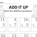 10 Printable Additition Worksheets, Numbers 1 to 20. Kindergarten - 1st ...