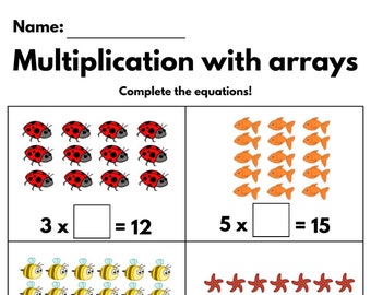 10 Printable Multiplication Worksheets, Fill in the Blanks Single Digit ...
