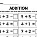 10 Printable Additition Fill in the Blanks Worksheets (numbers 1-15 ...