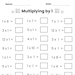 12 Printable Multiplication Worksheets, 1 - 12 Times Tables, Maths ...