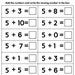 20 Printable Addition Worksheets - Fill in the Blanks (numbers 1 - 15 ...