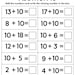 60 Printable Addition Fill in the Blanks Worksheets (numbers 1-20) for ...