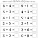 10 Printable Additition Fill in the Blanks Worksheets (numbers 1-15 ...