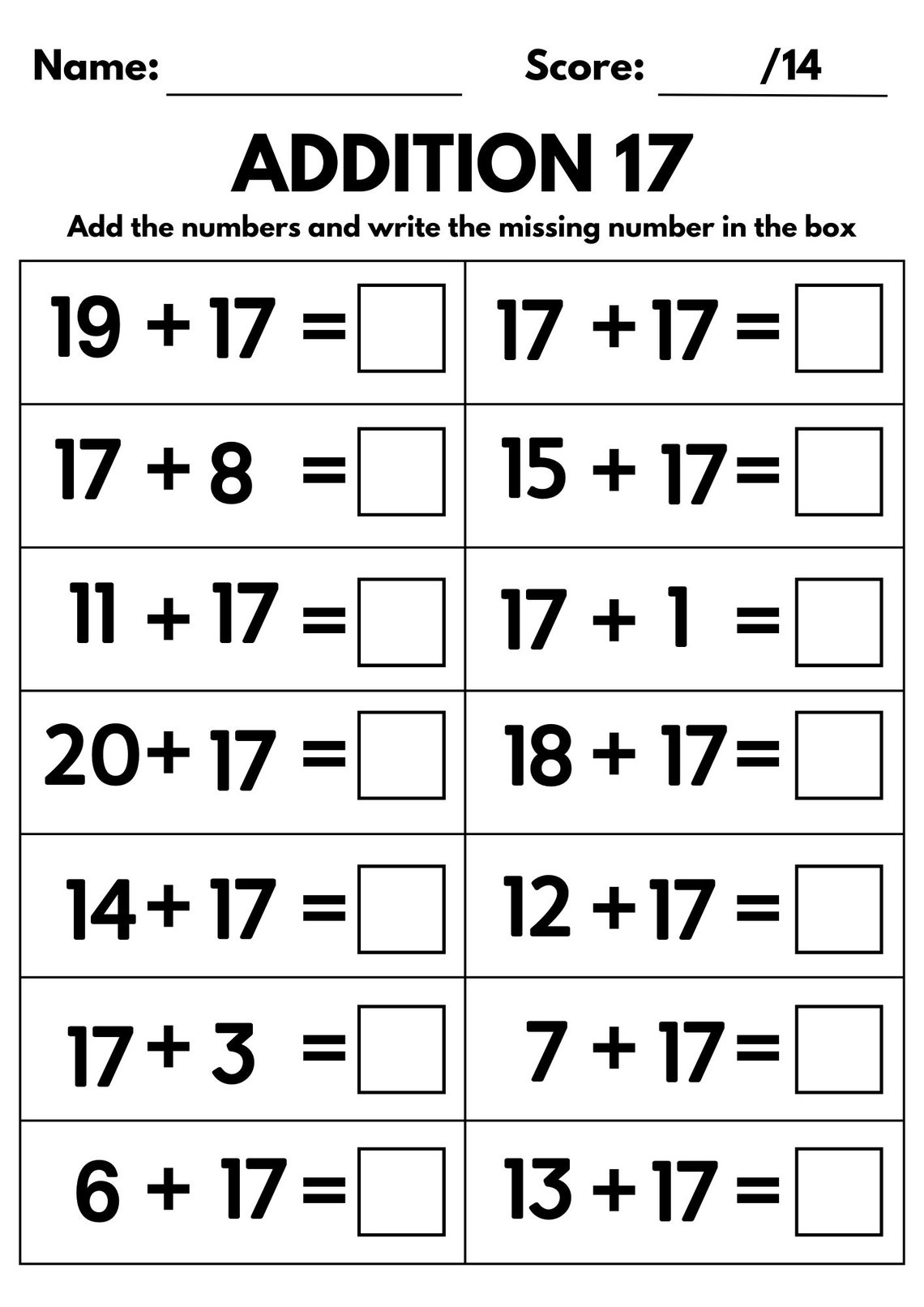 60 Printable Addition Fill In The Blanks Worksheets Numbers 1 20 For 60-printable-addition-fill-in-the-blanks-worksheets-numbers-1-20-for