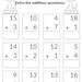 10 Printable Additition Worksheets, Numbers 1 to 20. Kindergarten 1st ...