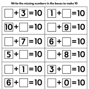 10 Printable Adding to 10 Worksheets, Addition Worksheets Printable ...