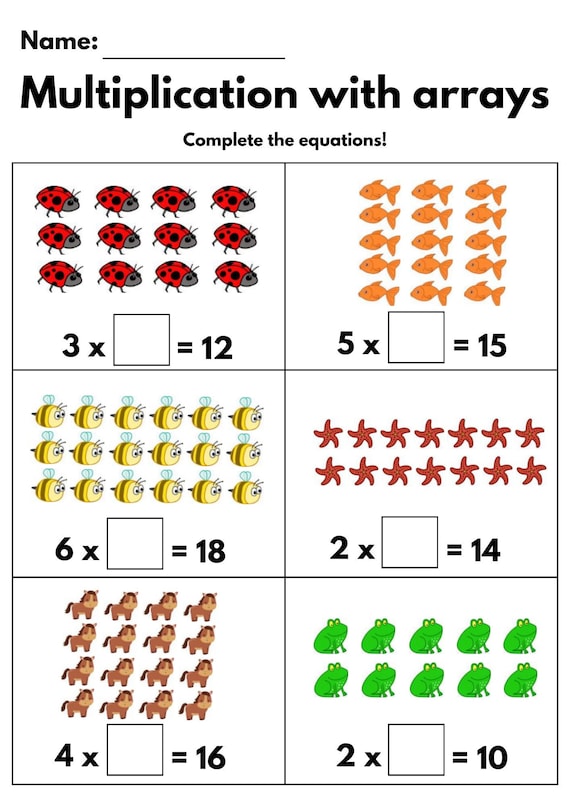 Hoja De Trabajo De Multiplicación