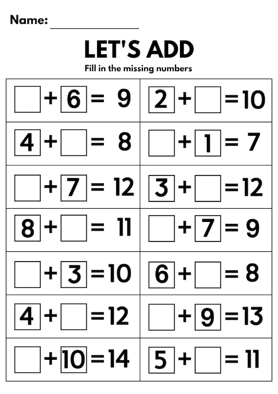 Adding 10 To A Number Worksheet 1st Grade