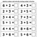 10 Printable Additition Fill in the Blanks Worksheets numbers 1-15 for ...