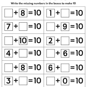10 Printable Adding to 10 Worksheets, Addition Worksheets Printable ...