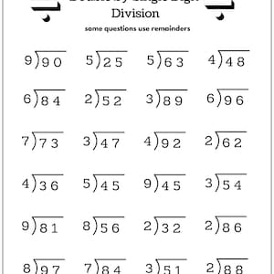 15 Printable Multiplication & Division Worksheets, Fill in the Blanks ...
