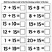 60 Printable Addition Fill in the Blanks Worksheets (numbers 1-20) for ...