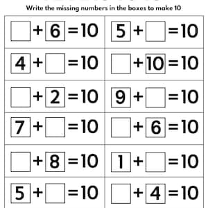 10 Printable Adding to 10 Worksheets, Addition Worksheets Printable ...