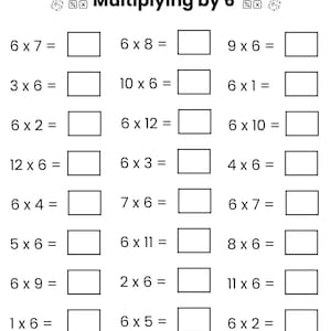 12 Printable Multiplication Worksheets, 1 - 12 Times Tables, Maths ...