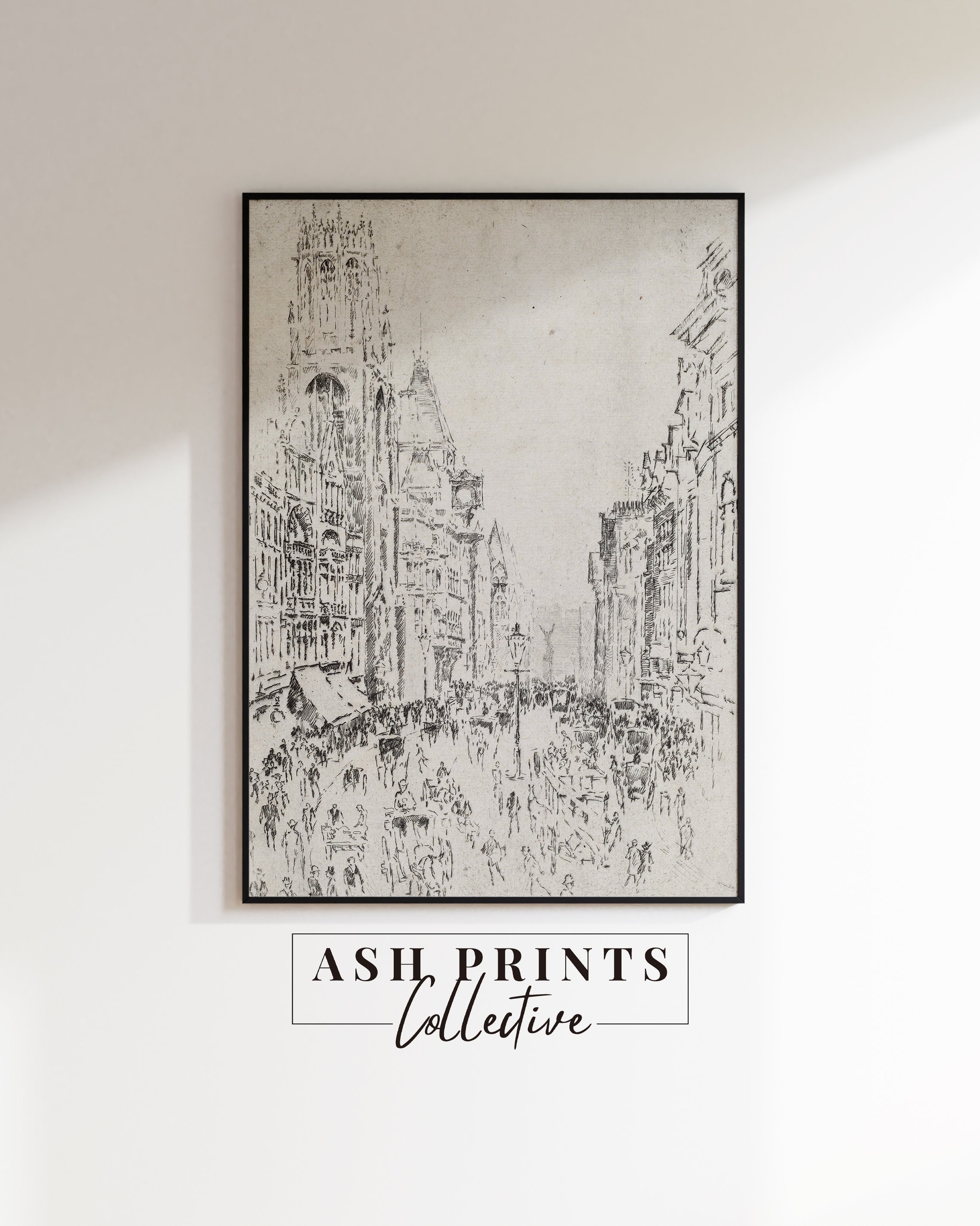 Antique Street Sign Drawing