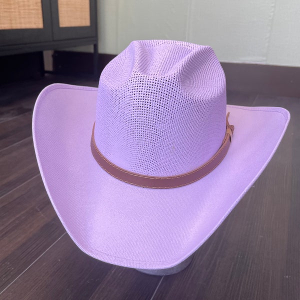 Lavender Straw Hat - Etsy
