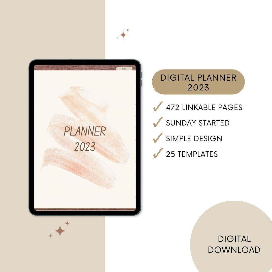 2023 Digital Planner Goodnotes, Simple Digital Planner, Digital Daily ...
