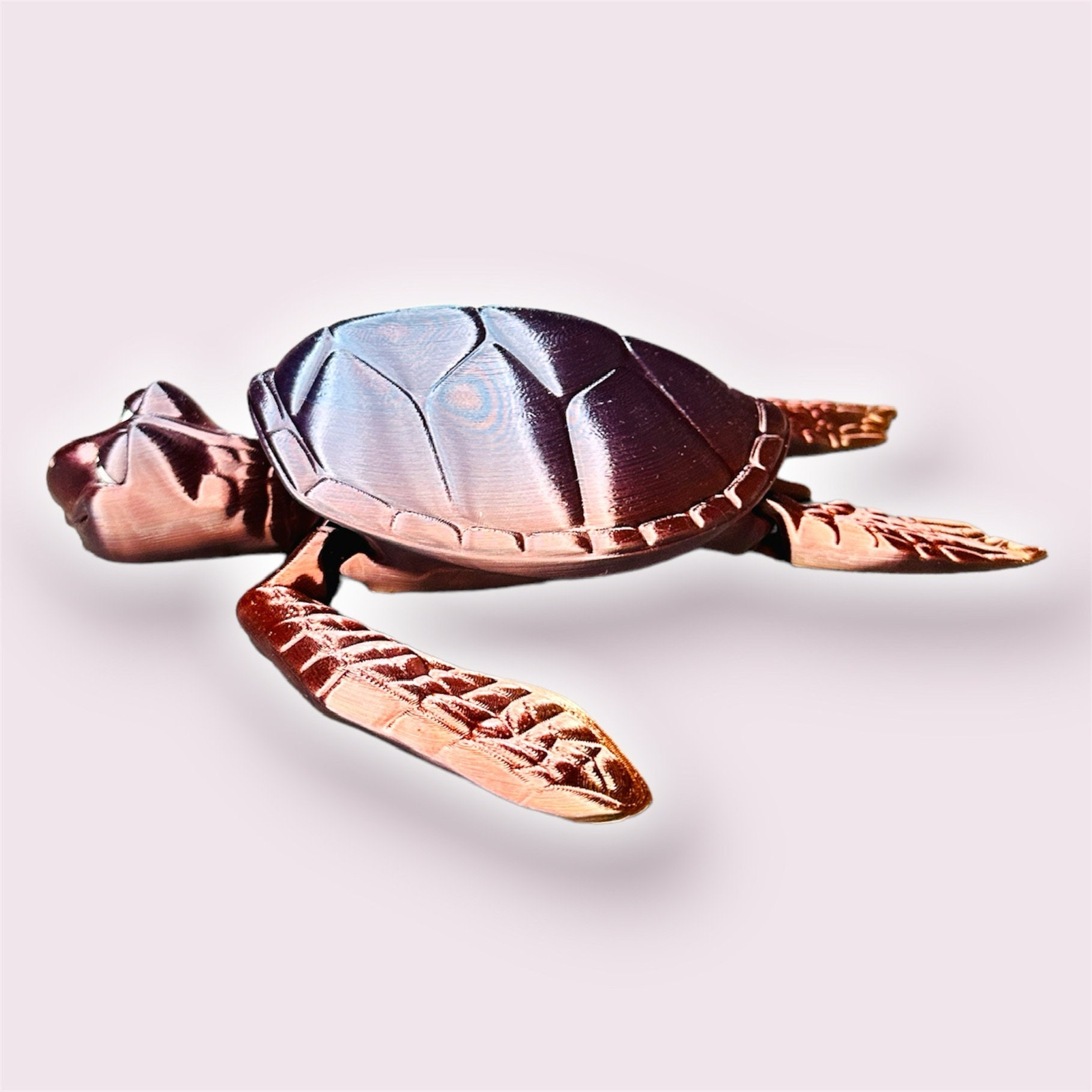 Sea Turtle. Crush. Articulated. Floats! 3D Printed. Fidget Toy. Desk ...