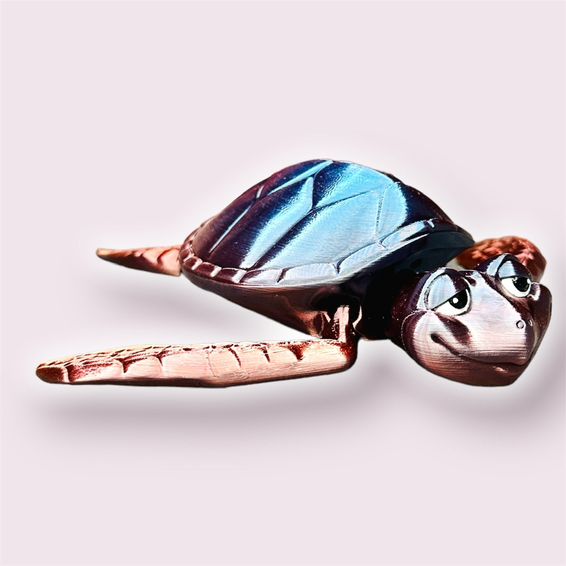 Sea Turtle. Crush. Articulated. Floats! 3D Printed. Fidget Toy. Desk ...