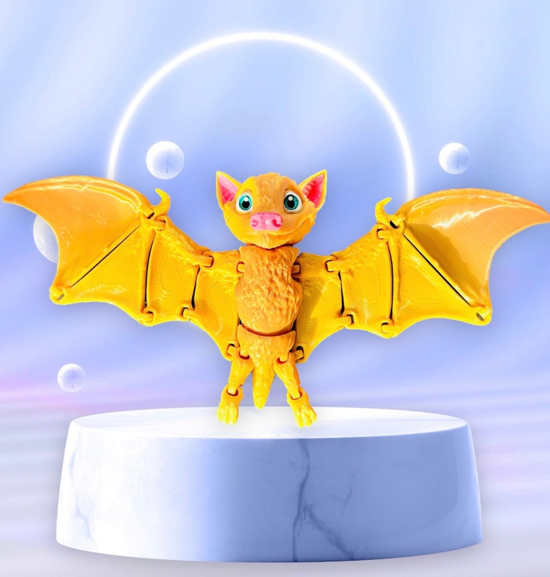 LG Fruit Bat milo. 3D Printed. Articulated. Desk Toy. Fidget. ADHD ...
