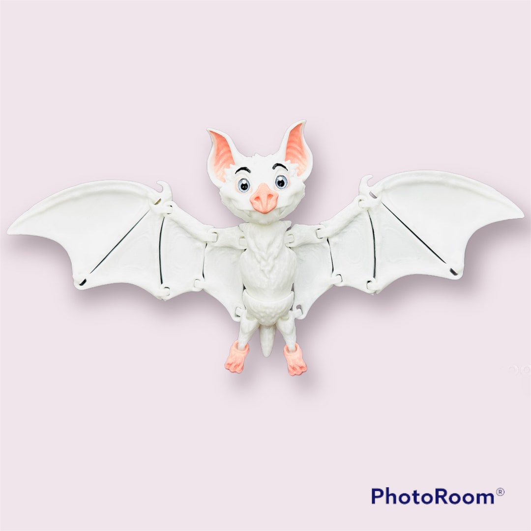 Flappy Bat "bartok". 3D Printed. Articulated. ADHD. Sensory Desk Toy ...