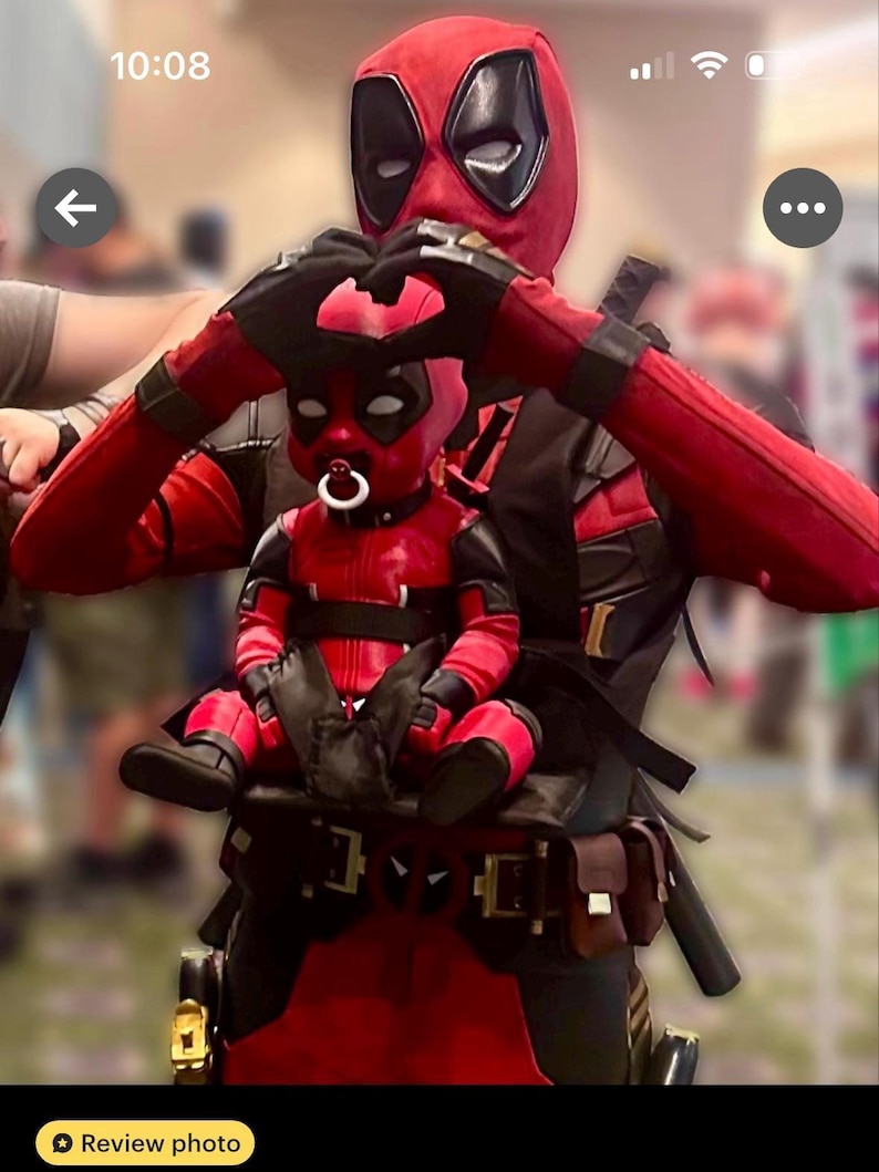 Life Sized Babypool. Baby Deadpool! Pacifier Comes Out, Swords Also ...