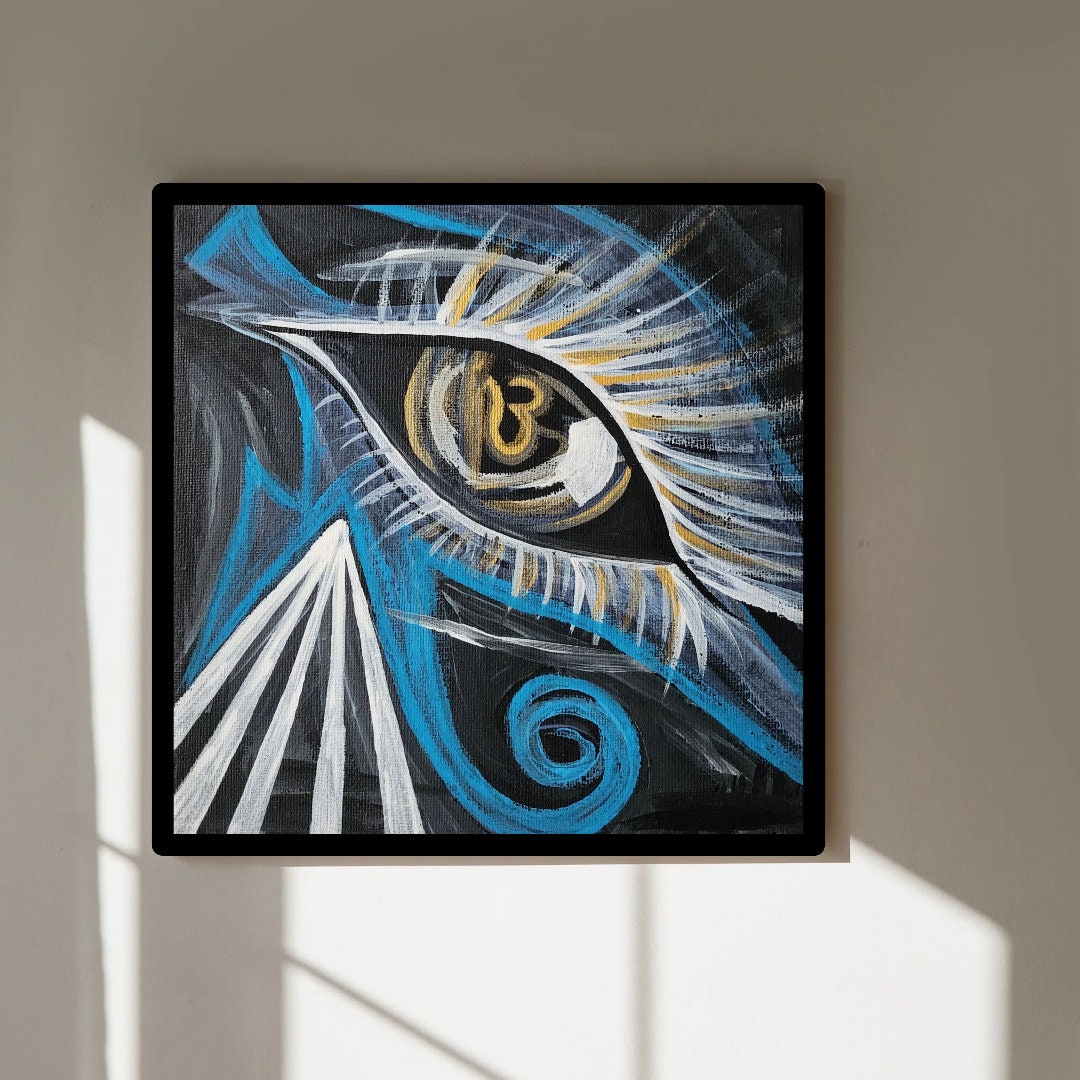 Poster Art Print "eye of Ra" - Poster of My Acrylic Painting Eye of Ra ...