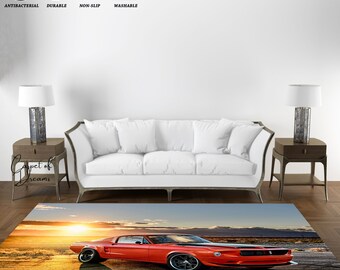 Mustang Car Rug - Etsy