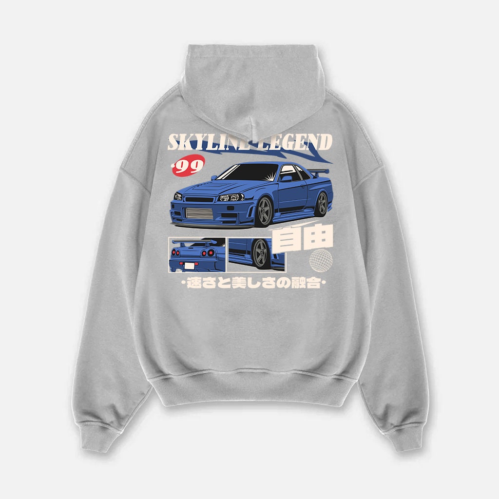 JDM Skyline Hoodie, Retro Car Hoodie, Anime Hoodie, JDM Apparel - Etsy