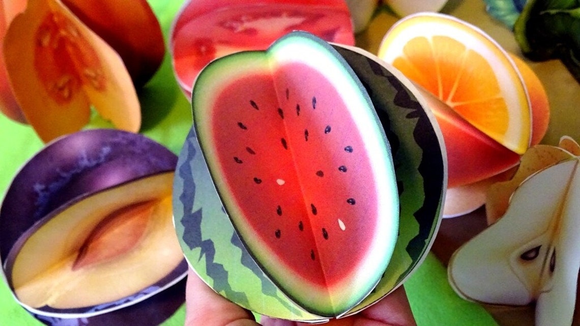 3d Fruits and Vegetables for Self-made - Etsy