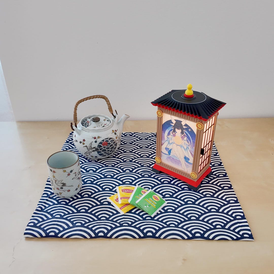 Genshin Impact Kamisato Ayaka - Tea Bag Storage With Motion Lamp, Lite ...