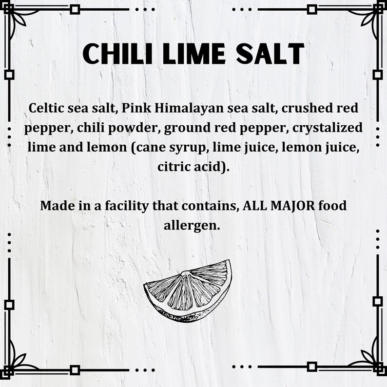 Chili Lime Infused Sea Salt - Etsy