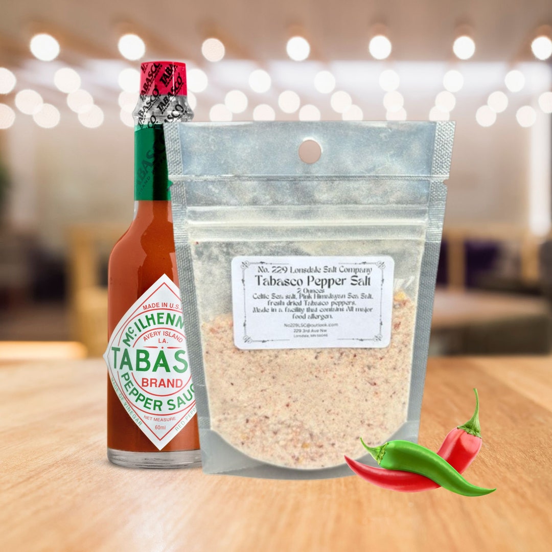 Tabasco Pepper Infused Sea Salt - Etsy