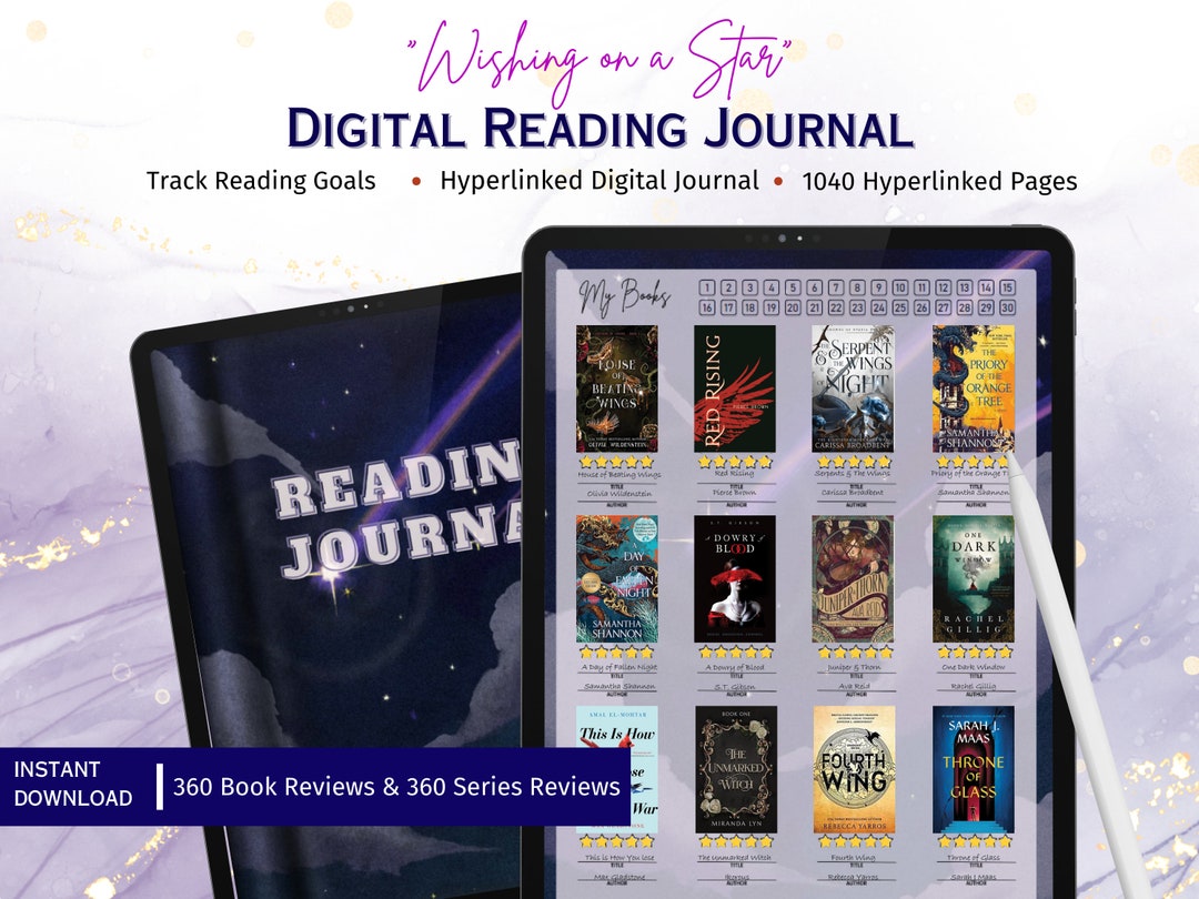Wishing on a Star: A Starlight Digital Reading Journal & Tracker ...