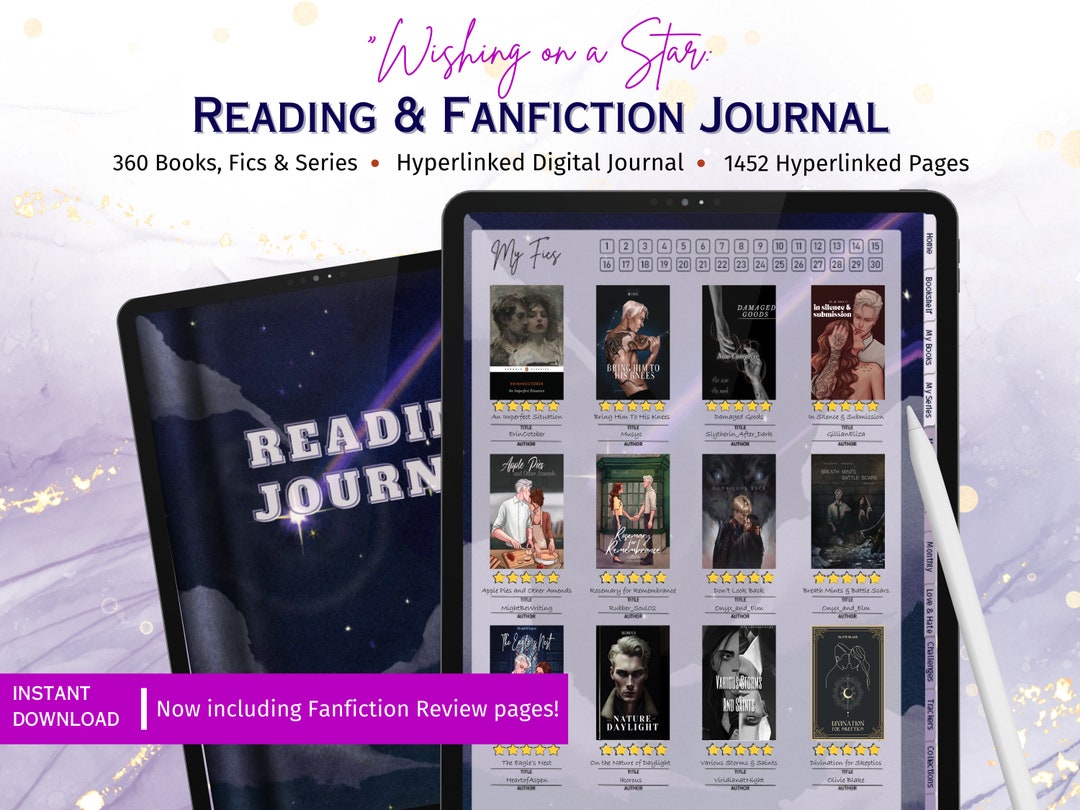 Starlight Digital Reading Journal: Fanfiction Tracker, Goodnotes ...