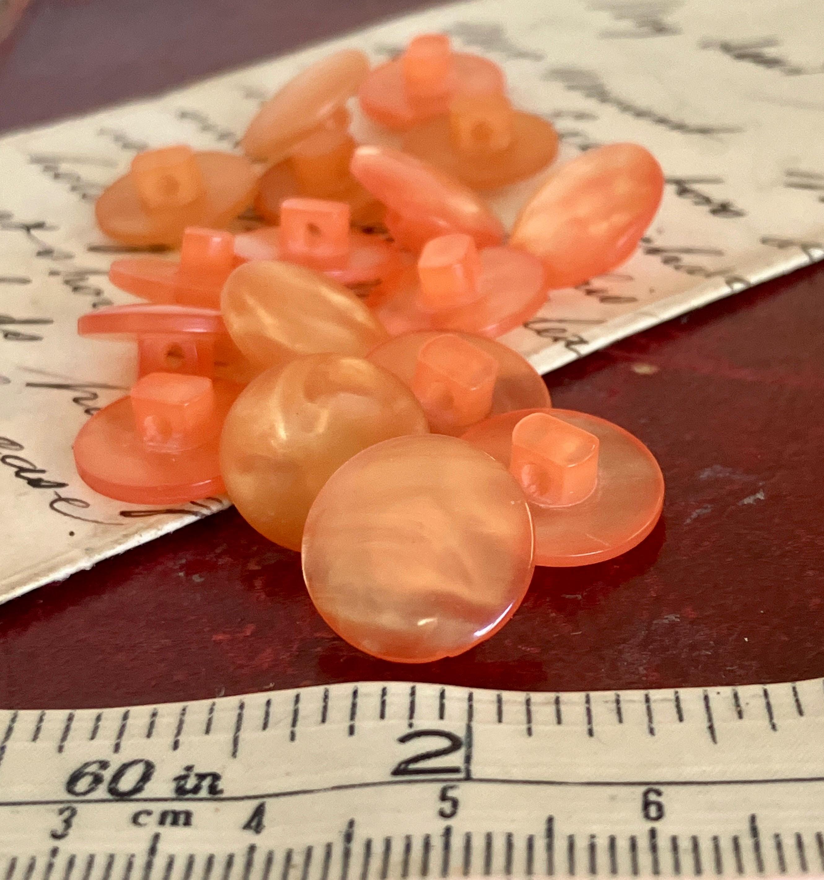 Vintage Orange Luster Shank Buttons: Knitwear Sewing Crafts - Etsy UK