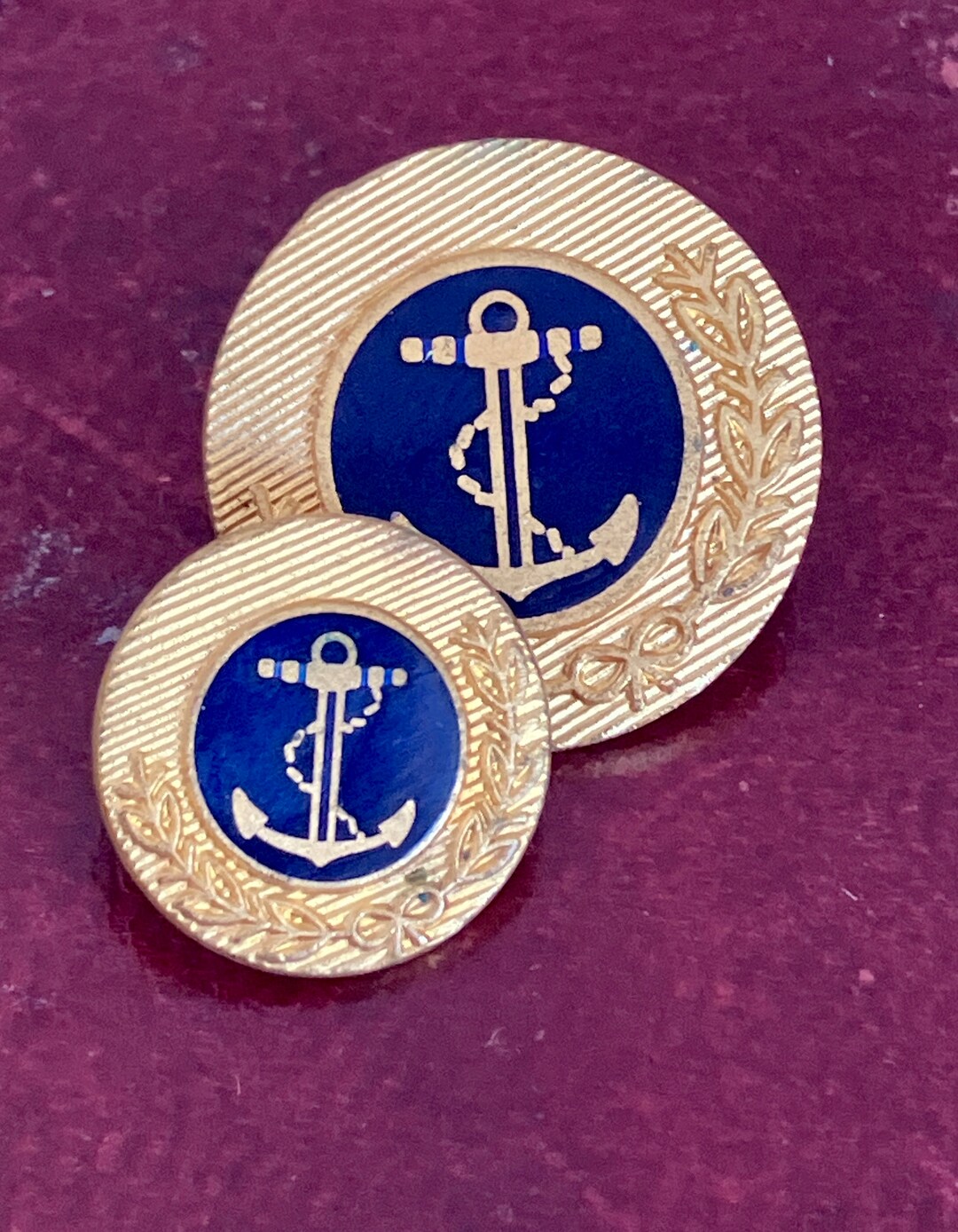 Vintage Navy Buttons Military Memorabilia - Etsy