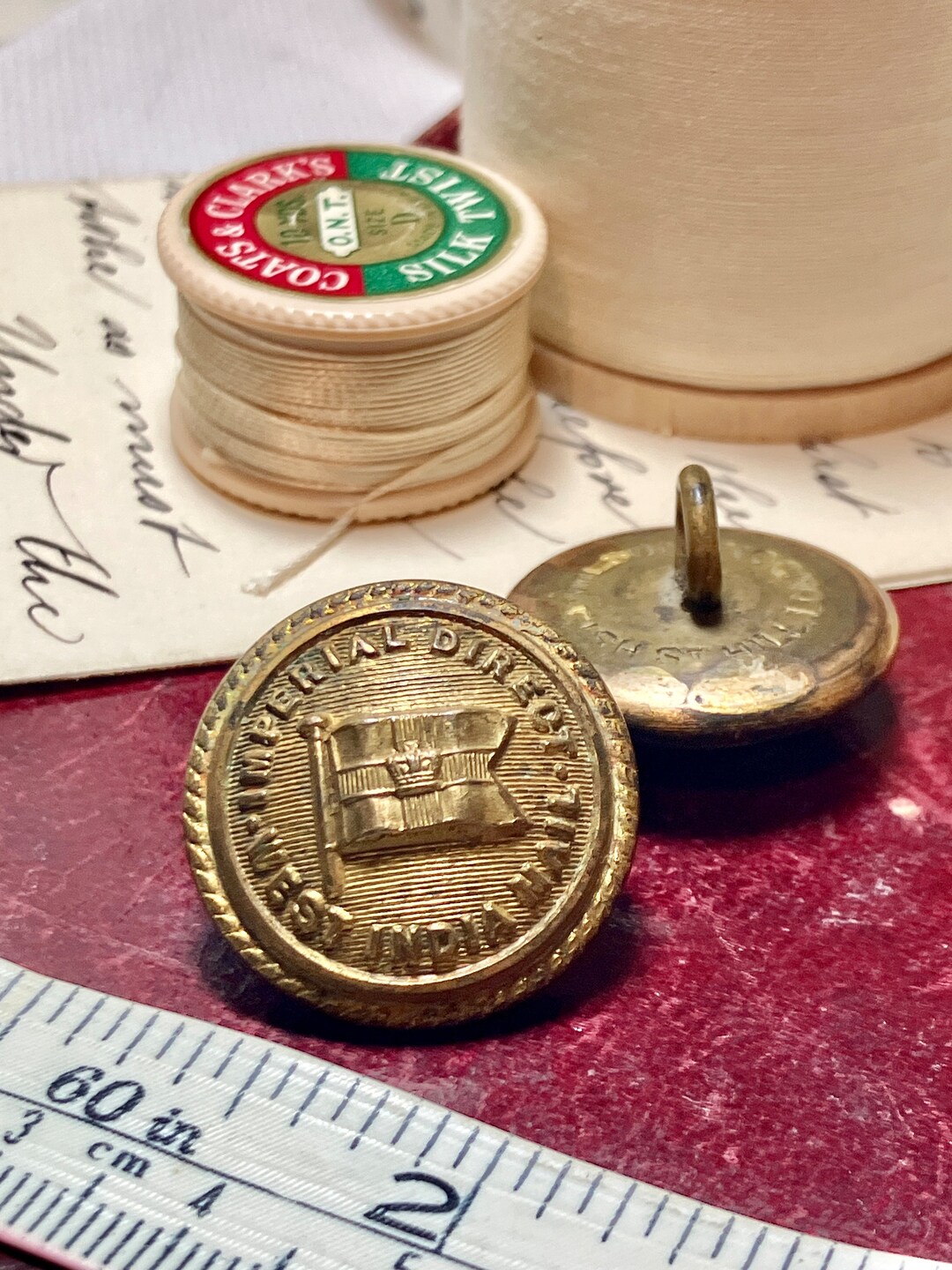 Vintage West India Imperial Uniform Buttons: Collectible Livery Set - Etsy