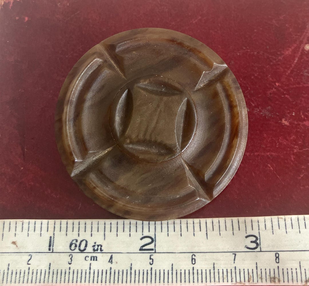 Large Vintage Carved Bakelite Button: Geometric Design, Collectible - Etsy