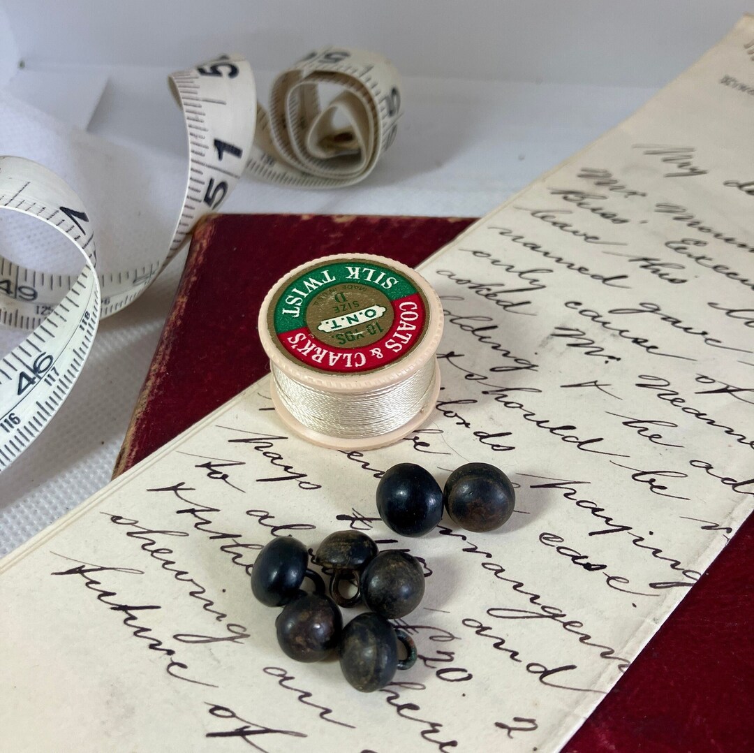 Vintage Boot Buttons Black Shoe Button Set - Etsy