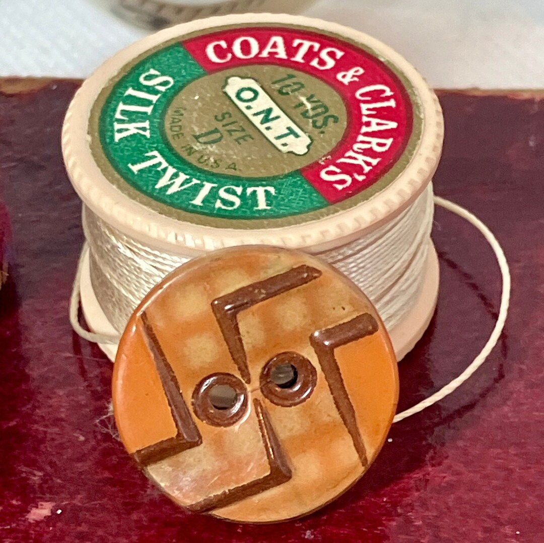 Vintage Art Deco Button Tight-top Button - Etsy