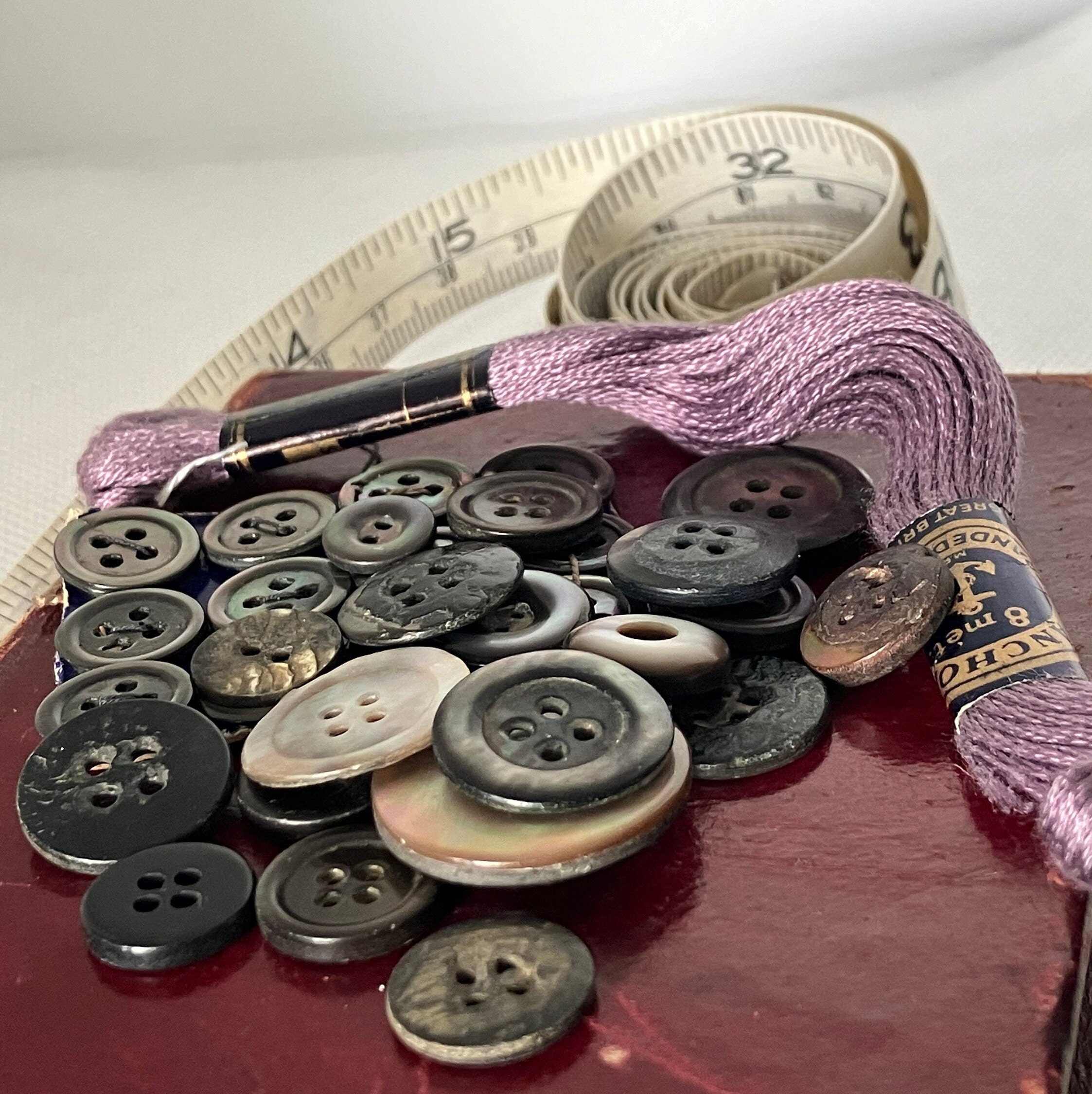 Vintage Abalone Buttons Pāua Buttons Shell Buttons - Etsy