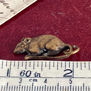 Vintage Rat Charm, Rat Chinese Horoscope Charm, Collectible Animal ...